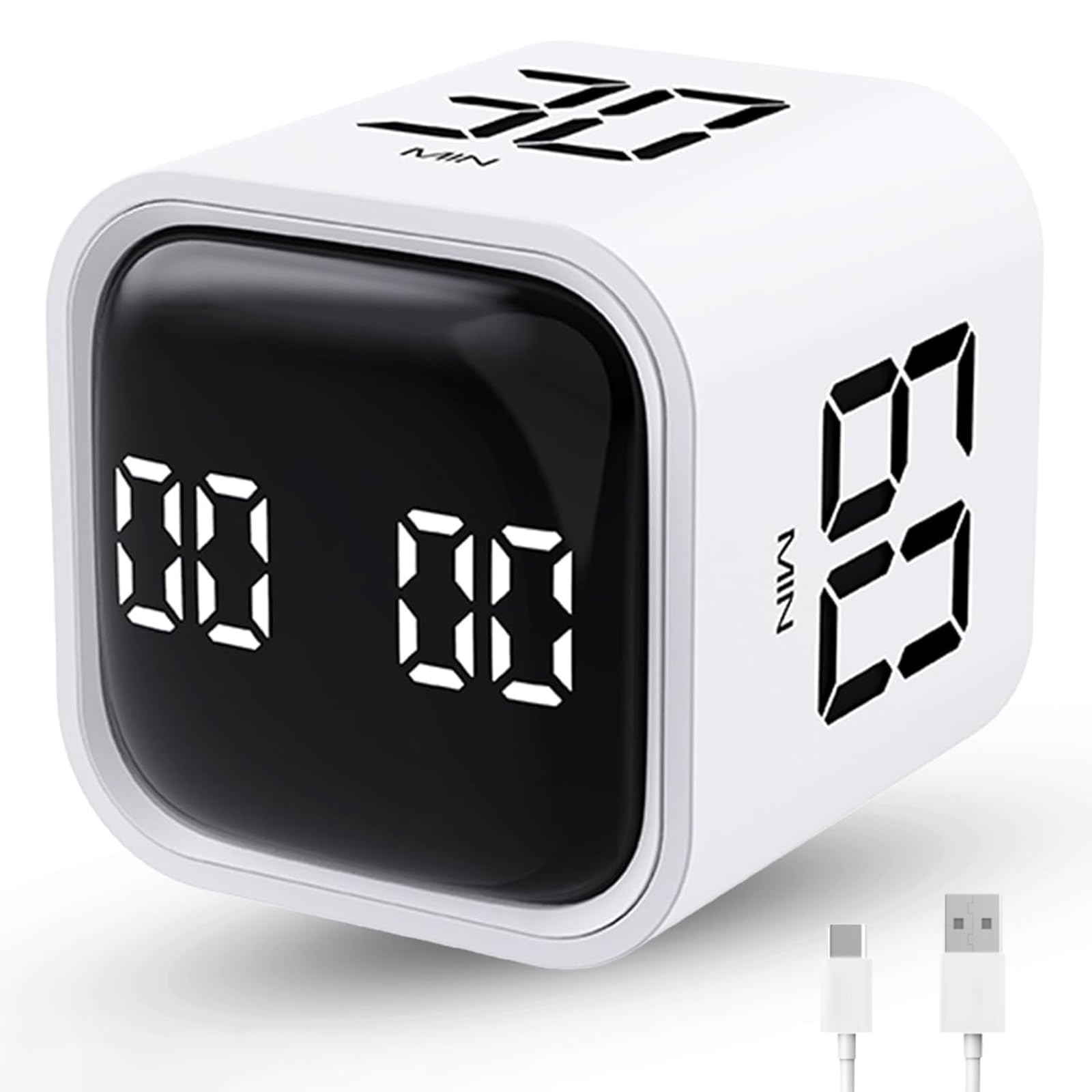 Productivity Timer Flip Gravity Sensor Cube Timer Countdown And Countup Mute And Vibrate And Sound5