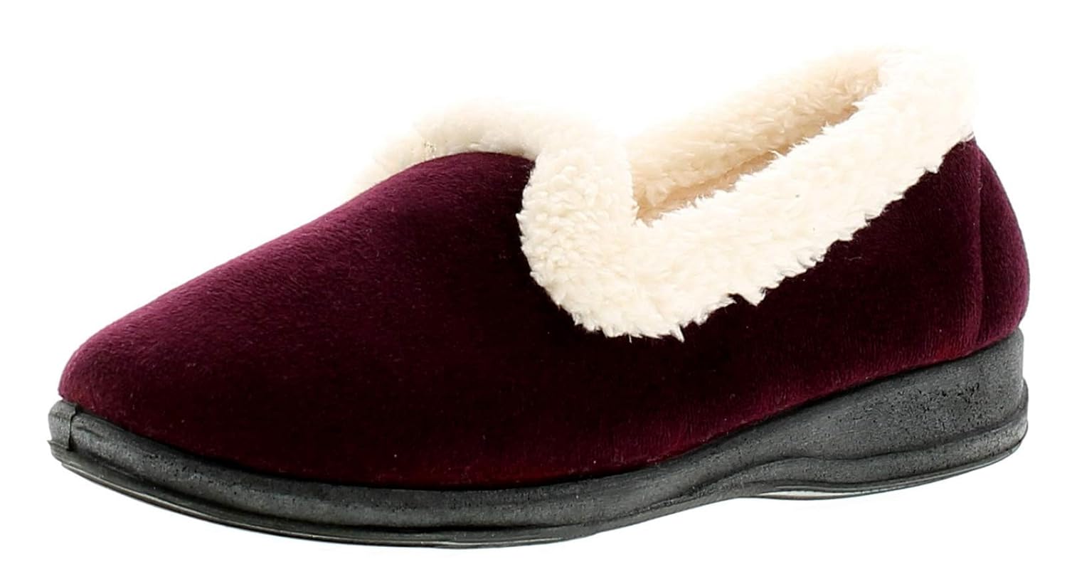 Silent Night Poplar Womens Synthetic Material Full Slippers Purple - 3 ...