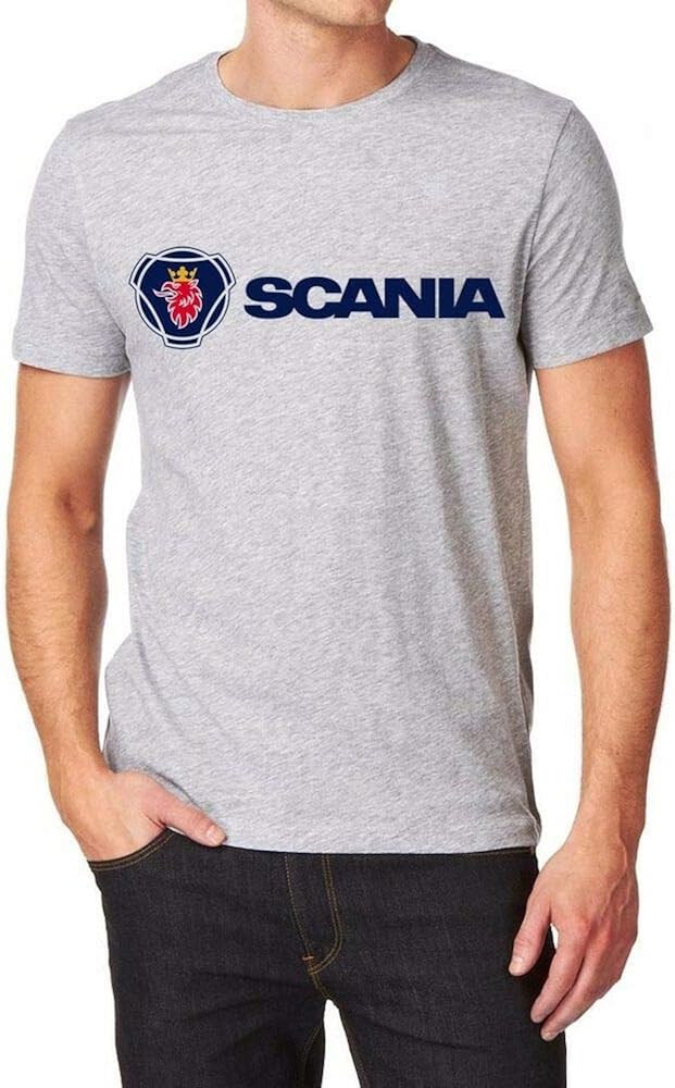 YYJ Scania Car SUV Truck T-Shirt Men Shirt Print by Epson Grey 3XL ...
