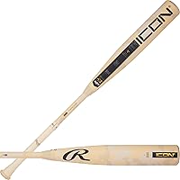 Amazon.com : Rawlings | 2025 | ICON Baseball Bat | BBCOR | -3 Drop | 2 ...