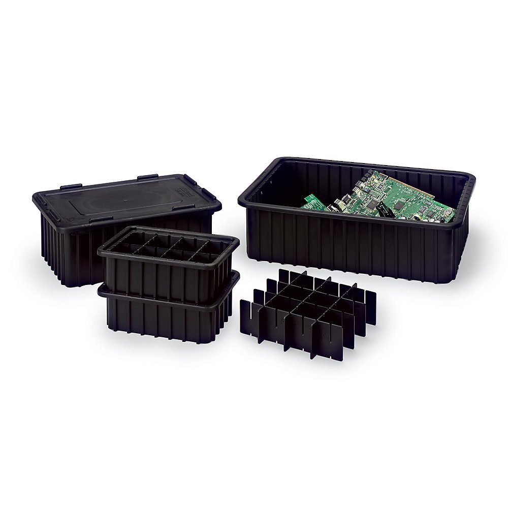 Amazon LEWISBins ESD Safe Divider Box 16 1 2 L X 10 29 32 W X 5 H