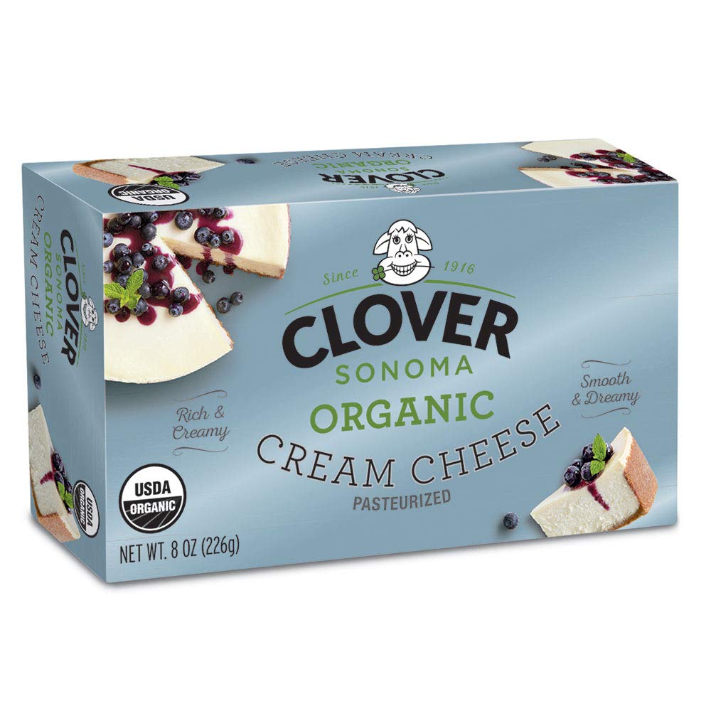 Clover Sonoma Organic Cream Cheese bar 8oz, 8 oz: Amazon.com: Grocery ...