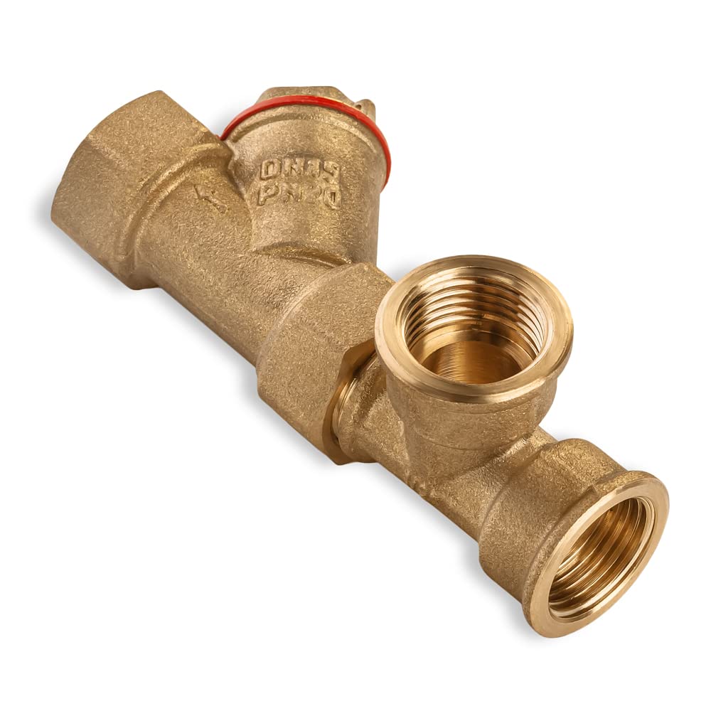 Brass Y-type Strainer 0,5" Female - Threaded Lead-Free Working Steam ...