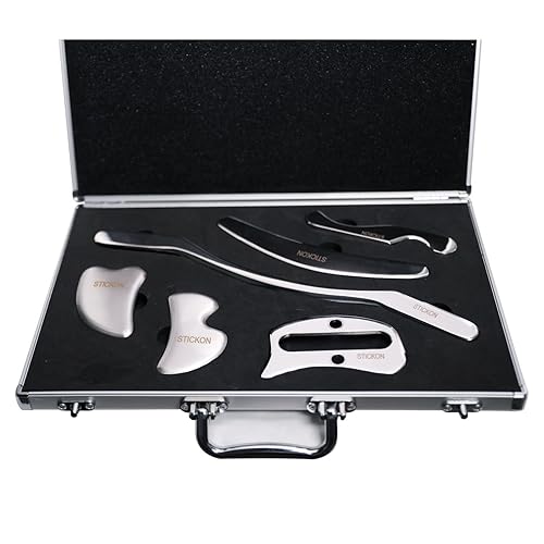 STICKON Muscle Scraper Tools Set Stainless Steel Gua Sha Scraping ...