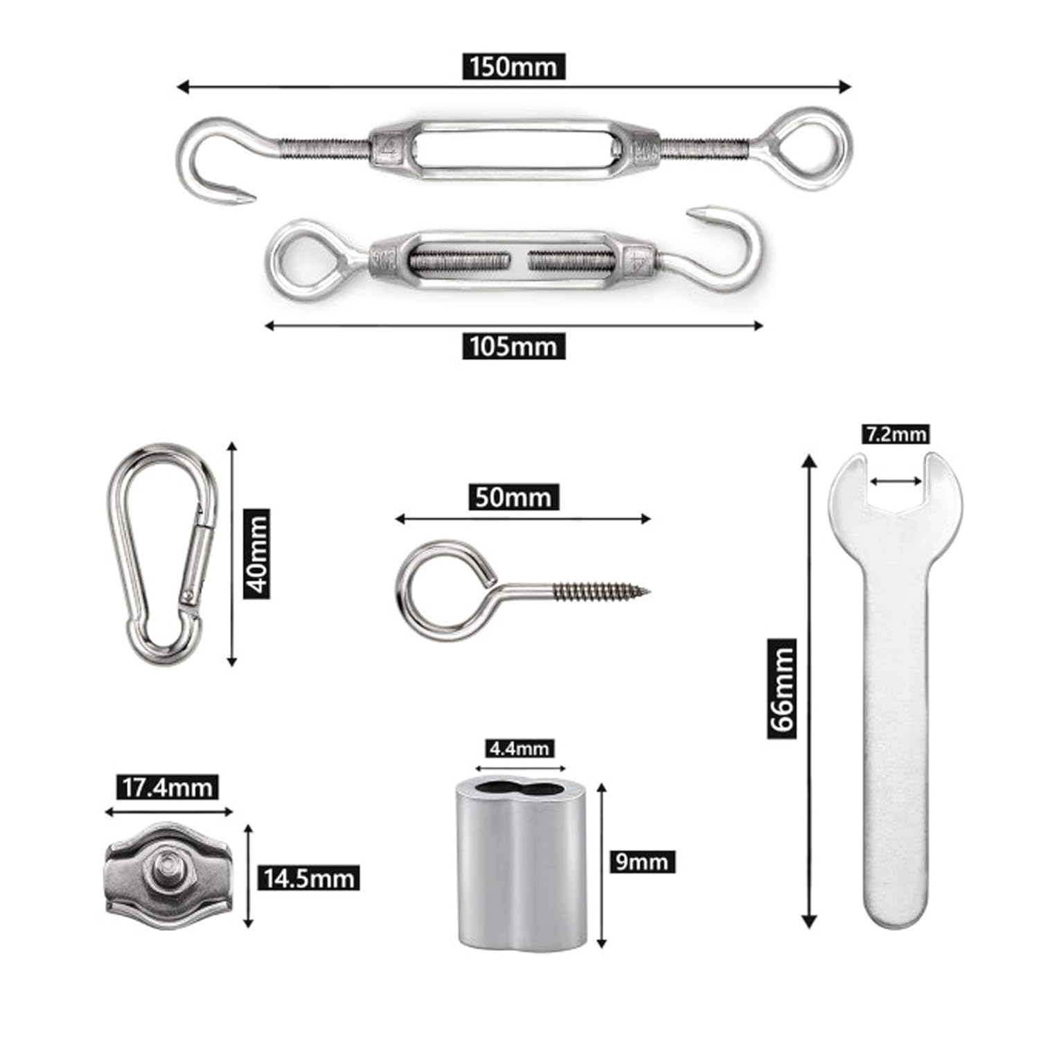 Ruesious Garden Wire/Picture Wire/Wire Fence Roll Kit – Nylon Coated Heavy Duty 304 Stainless ...
