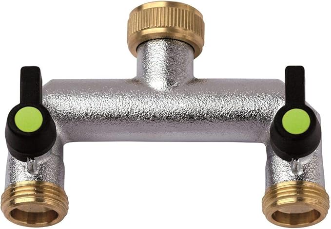 HydroSure Chrome Threaded Two Way Water Distributor - 3/4": Amazon.co ...