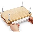 Amazon.com: JUPEAN Book Press—7.9”x11.6” Wooden Book Binding Press Bookbinding Kit Portable and ...