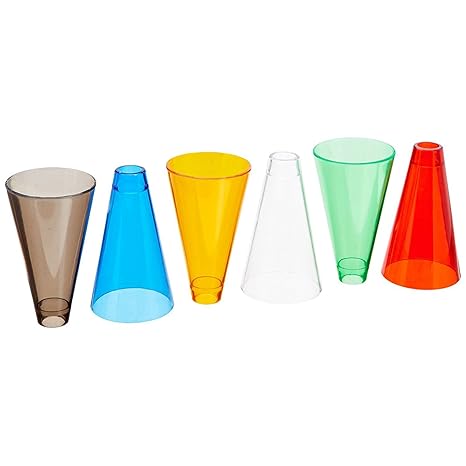 Rolyan Stacking Cones and Plastic Base, Set of 30 Activity Cones with ...