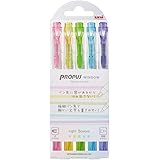 Amazon.com : Uni Highlighter PROPUS WINDOW Basic color 5colors/Smoke ...
