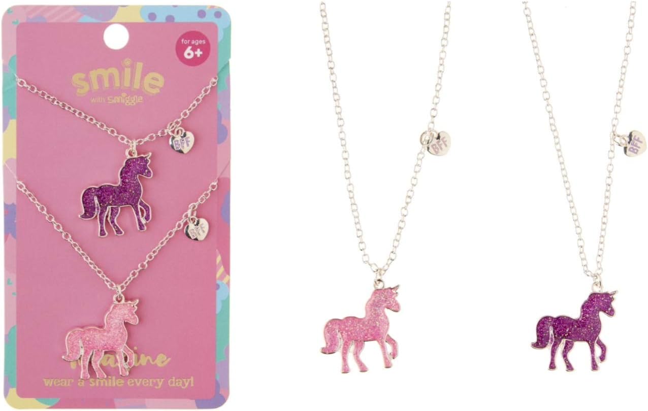 Smiggle Smile BFF Imagine Sparkly Unicorn Necklace x2 Pack – BigaMart