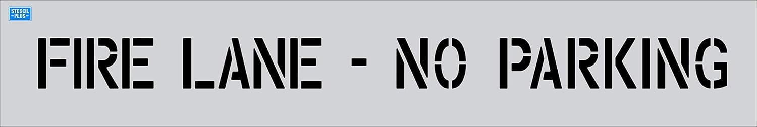 Amazon.com: 4" Word - FIRE Lane - NO Parking Parking Lot Pavement ...