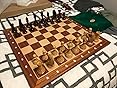 Amazon.com: GSE Professional Tournament Chess Board Only, Beech & Black ...