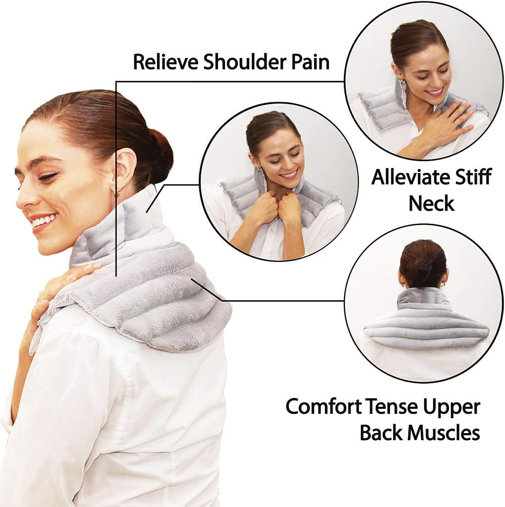 Heating Pad Solutions – Microwavable Shoulder and Neck Heat Pad for ...