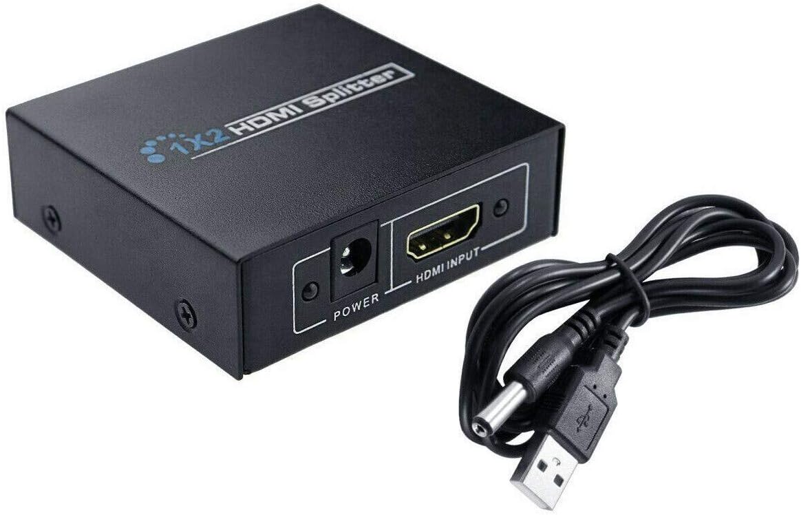 Splitter HDMI Alimentato, 1 Ingresso e 2 Uscite, 1080p, Splitter con ...