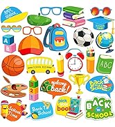 Amazon.com: 28 Pieces, Back To School Photo Booth Props - Back To ...