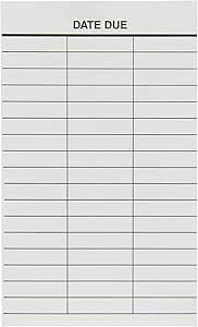Amazon.com : The Library Store Date Due Slips 3 Columns with Peel and ...