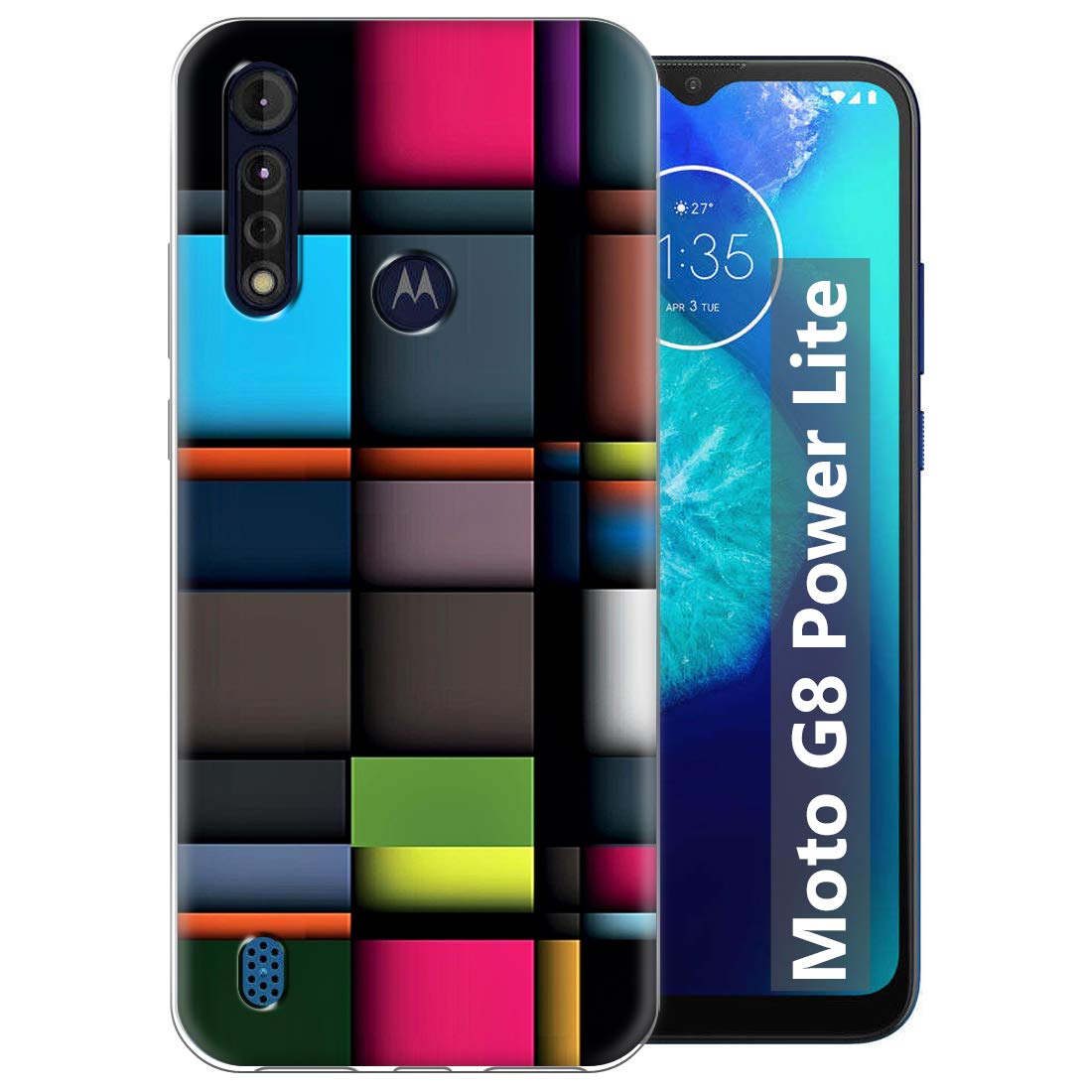 Nainz Soft Silicon Slimfit Back Cover for Motorola Moto G8 Power Lite ...