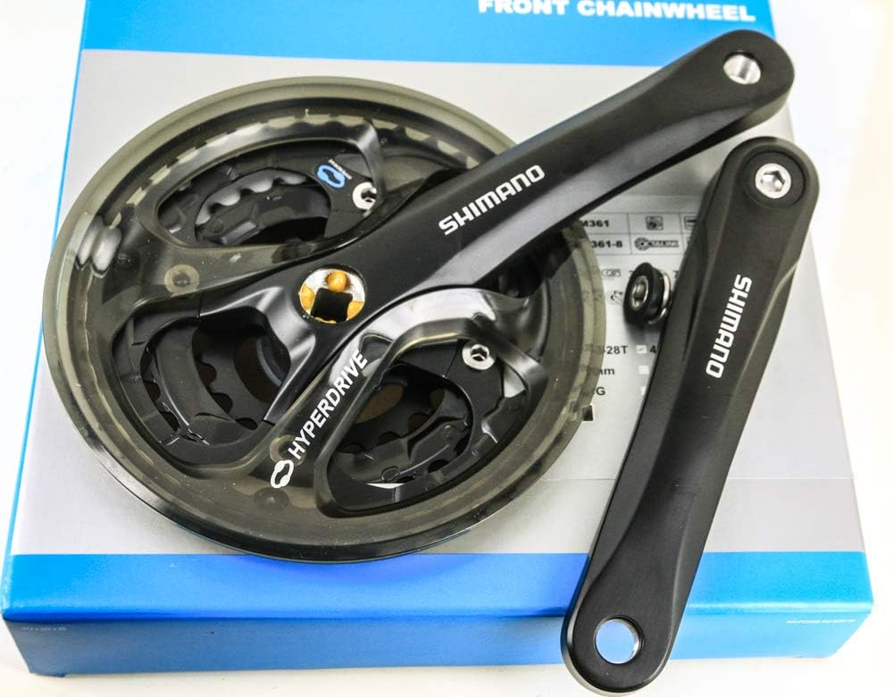 SHIMANO FC-M361 Acera Crankset (Black, 170-mm 42/32/22T 7/8 Speed ...
