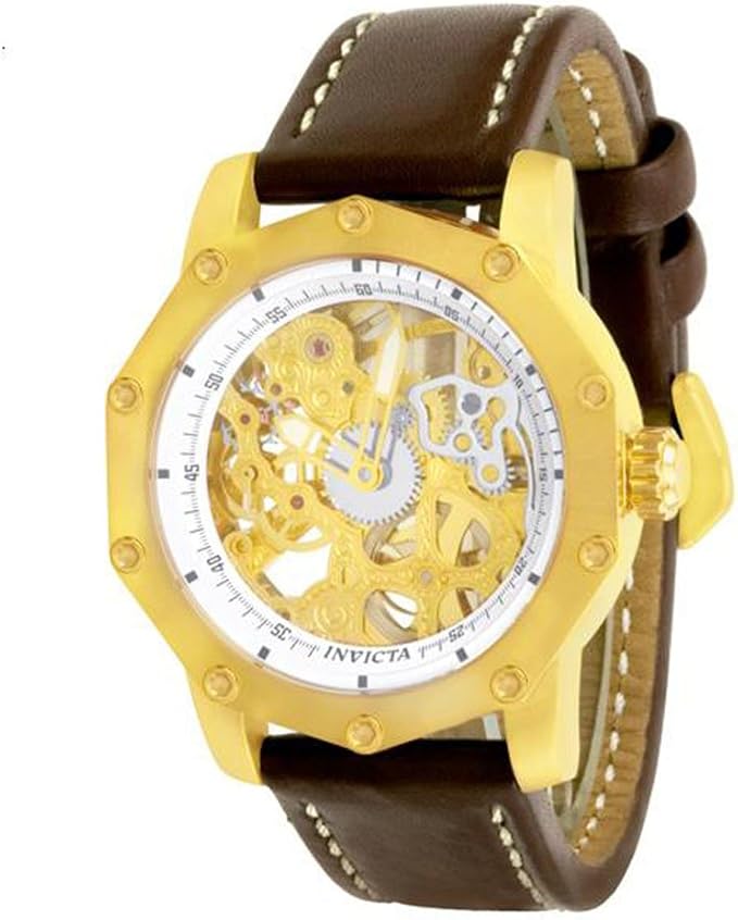 Amazon.com: Invicta Men's 7211 Signature Collection Mechanical Skeleton ...