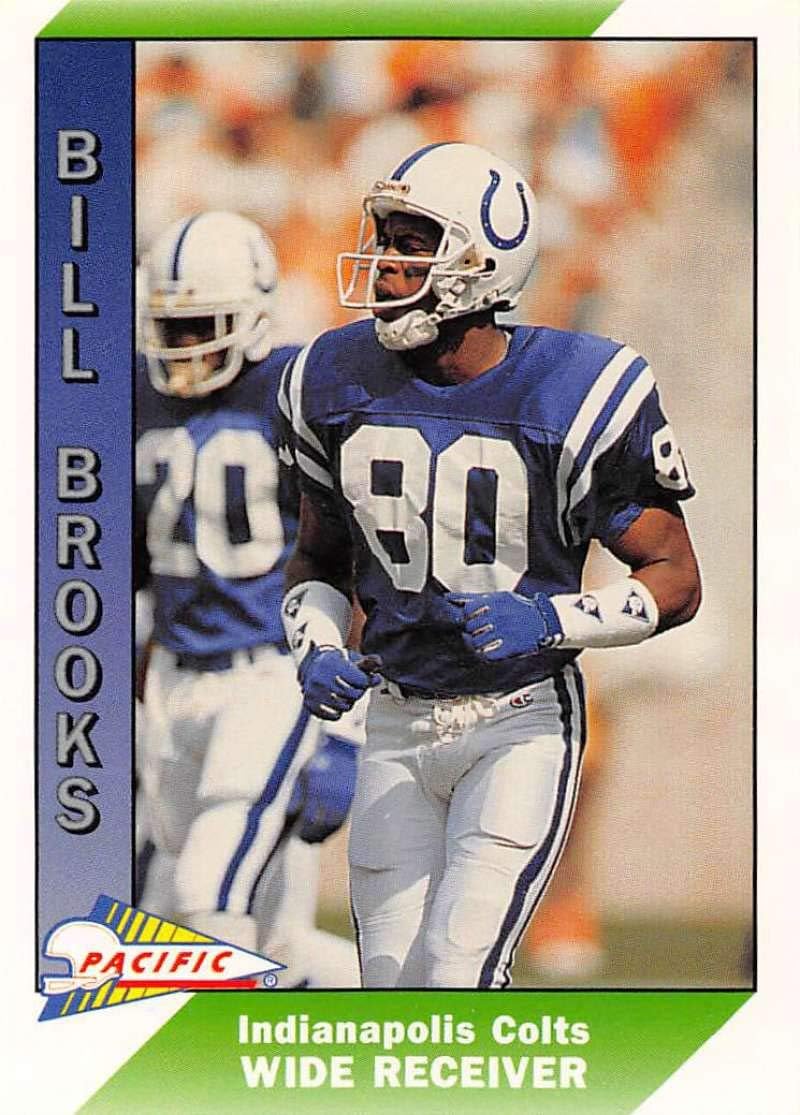 Amazon.com: 1991 Pacific Football #191 Bill Brooks Indianapolis Colts ...
