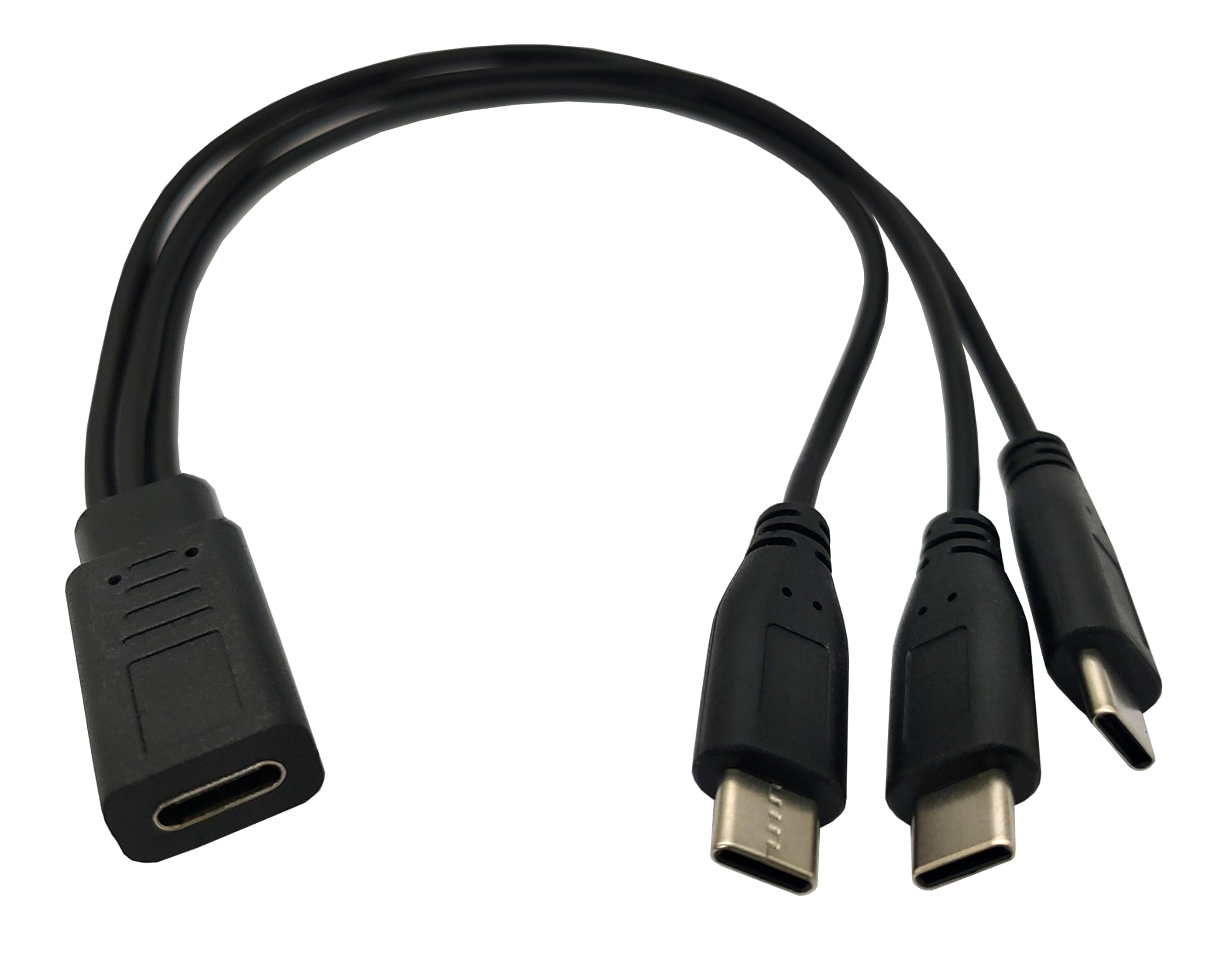 Qaoquda USB C Splitter Charge Cable,1 Feet USB Type C Female to 3 x USB ...