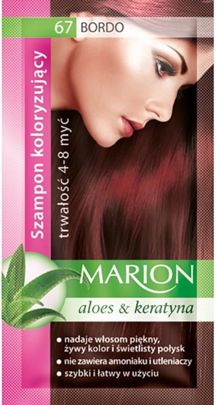 Marion Hair Color Shampoo in Sachet Lasting 4-8 Washes - 67 - Claret ...