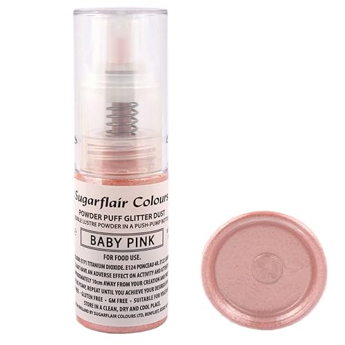 Sugarflair Powder Puff Glitter Non-Aerosol Spray - Baby Pink: Amazon.co ...