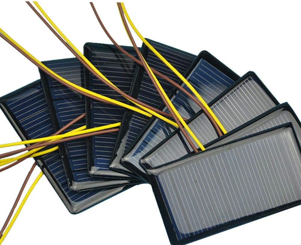 Amazon.com : SUNYIMA 10pcs Mini Polycrystalline Solar Panels Cells 5V ...