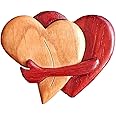 Amazon.com: HYMEVROS A Hug from My Heart for You Handmade Wood Carvings ...