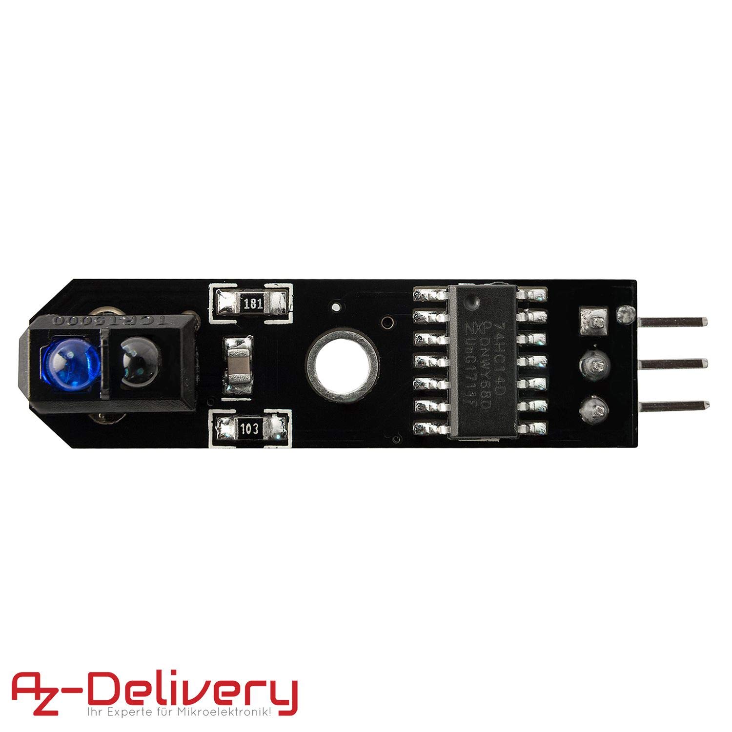 AZDelivery 3 x TCRT5000 E2A3 1-Channel Smart Car IR Infrared Line ...
