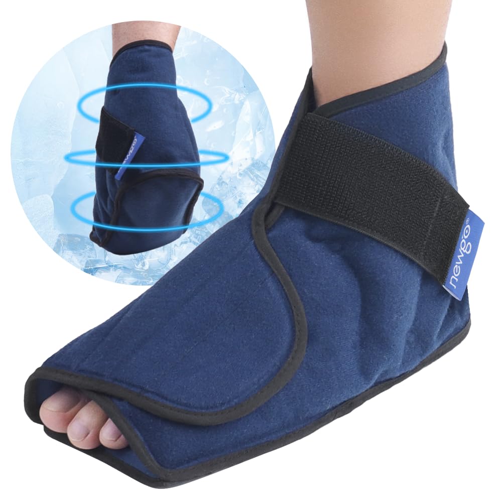 NEWGO Foot Ice Pack Wrap for Plantar Fasciitis, Ice Pack for Ankle Foot ...