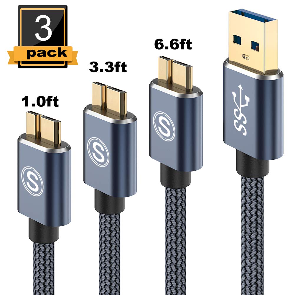 Amazon.com: Galaxy S5/Note 3 Charger Cable, 3Pack(1ft,3.3ft,6.6ft ...