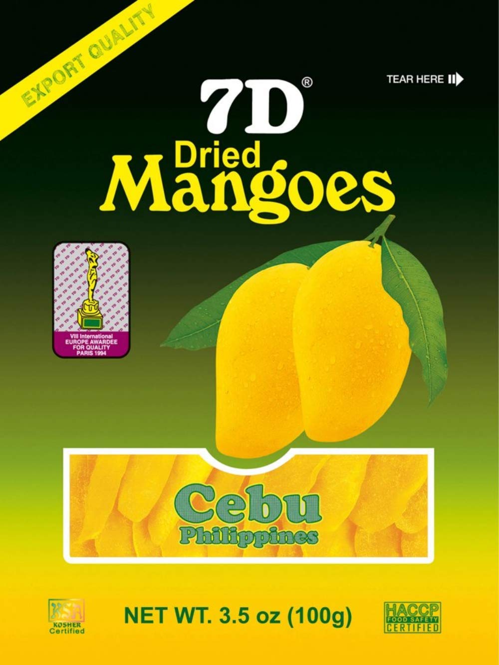 7D Dried Mangoes Philippine Brand Naturally Delicious - Premium Quality ...