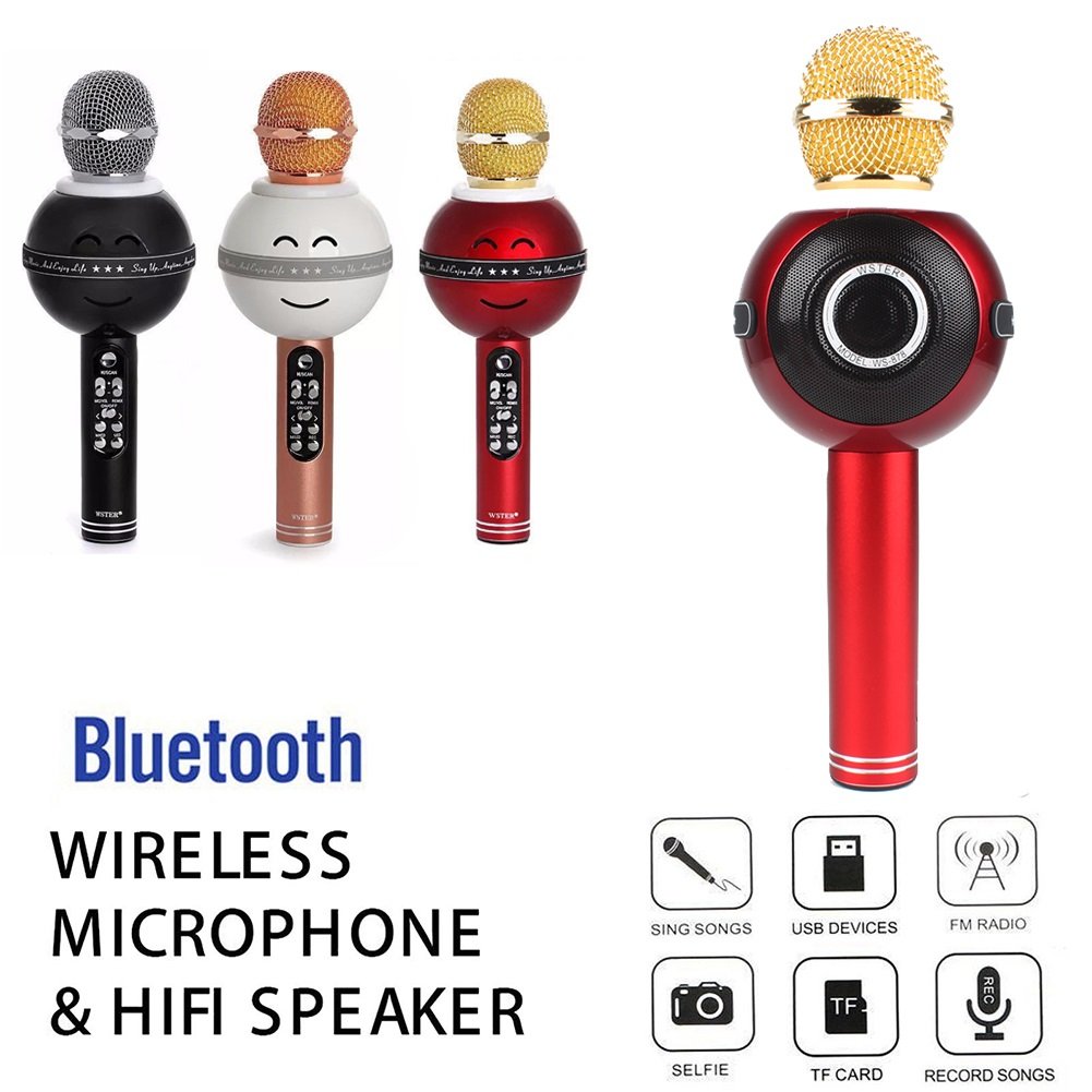 Buy Tech Gear Wireless Bluetooth Recording Microphone Portable Karaoke ...