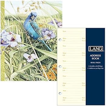 Amazon.com : Lang Company Address Book for Women - Blue Bird Design ...
