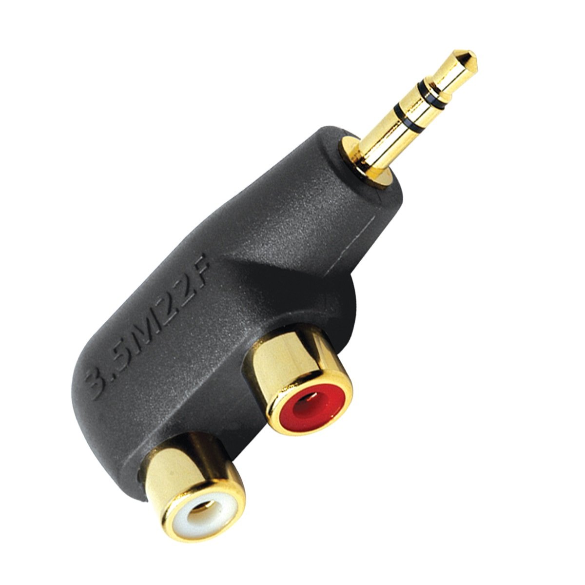 Buy Audioquest - 3.5mm Mini-Plug-to-2-RCA Adapter (Hard) Online at Low ...