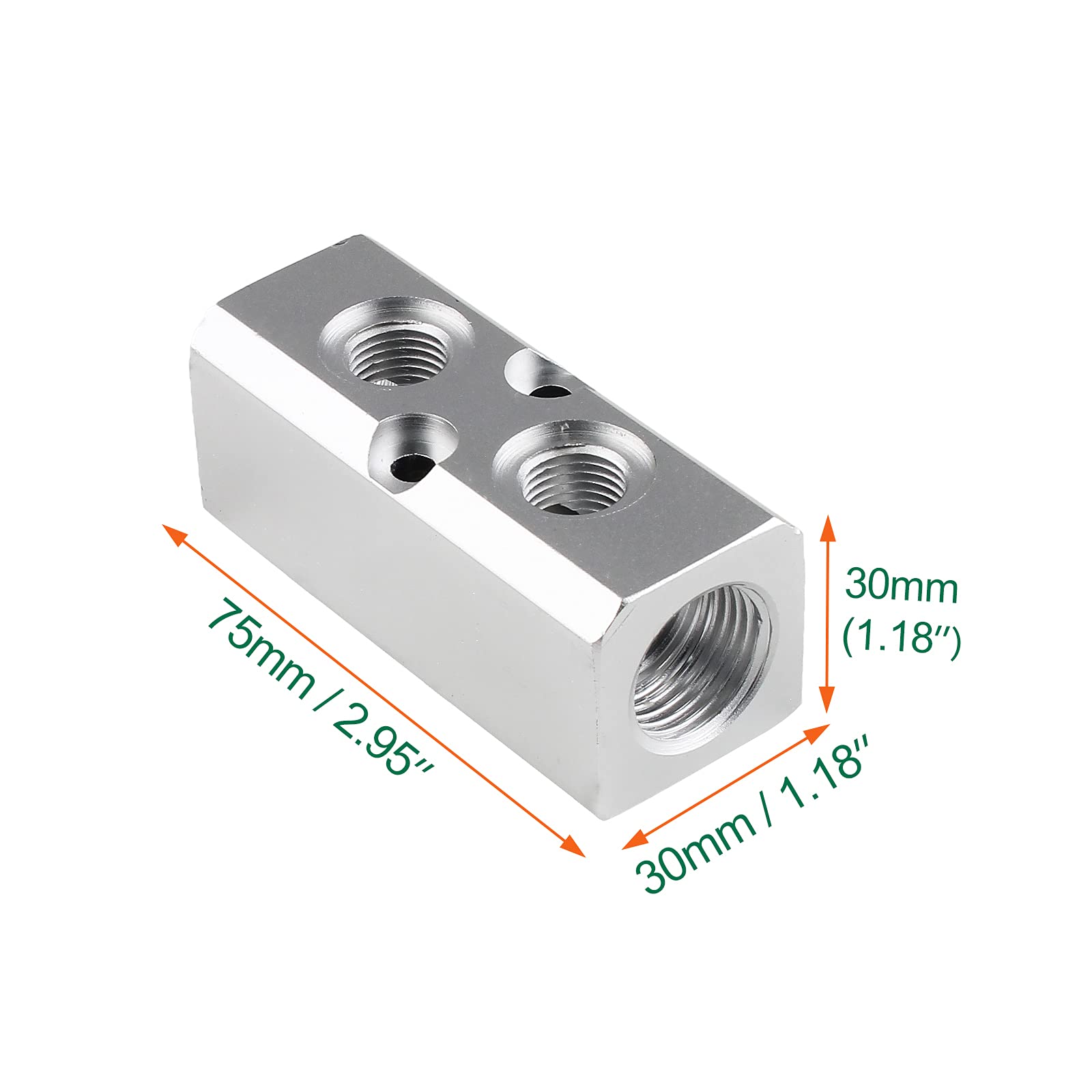 Mua 2 Way Pneumatic Manifold Air Distribution Block, Compressed Air ...