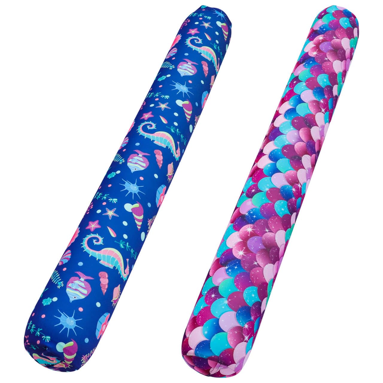 FindUWill Inflatable Swim Pool Noodles, 2 Pack Soft Fabric Covered ...
