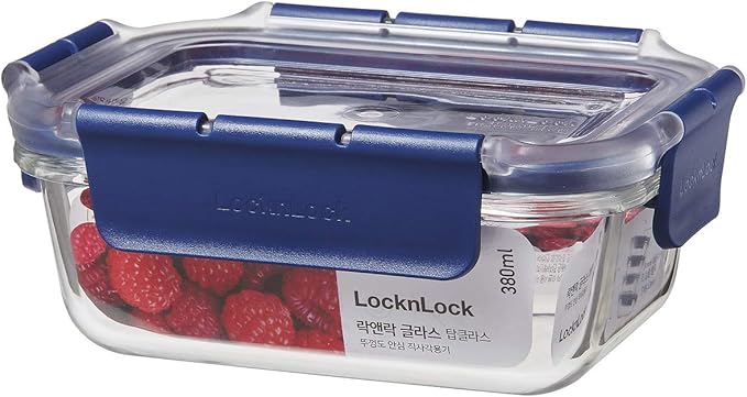 Lock & Lock Glass Food Storage Container, LBG422 (380ml): Amazon.in ...