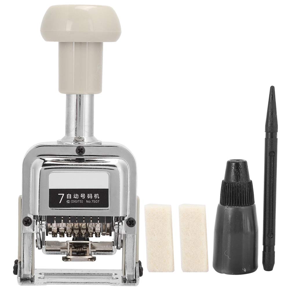 Mua Numbering Stamp Automatic Bates Machine Numerator Machine, 7 Digits ...