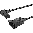 Amazon.com: YACSEJAO IEC C14 to C13 Panel Mount Power Cable, 250V 10A C14 Male to IEC 320 C13 ...
