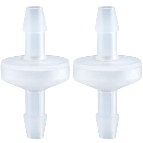 PAGOW 2 Pack 18 inch (4mm) Check Valve, PVDF Wear-Resistant One-Way ...