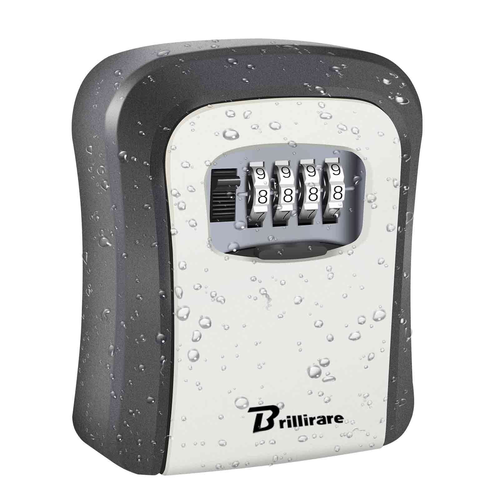 Mua Key Lock Box, Waterproof Combination Lockbox Wall Mount 4 Digits ...