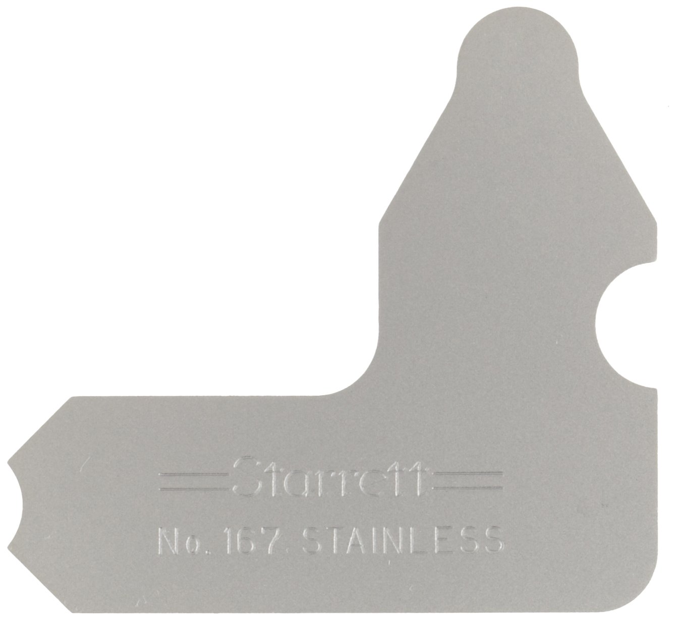 Inch Starrett 167-1/8 Stainless Steel Radius Gauge 1/8 Radius ...