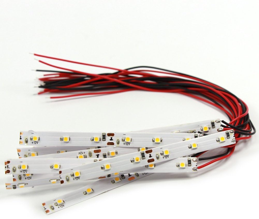 DD07WM 5pcs Prewired WARM White Strip Led 3528 SMD LED Light Self ...