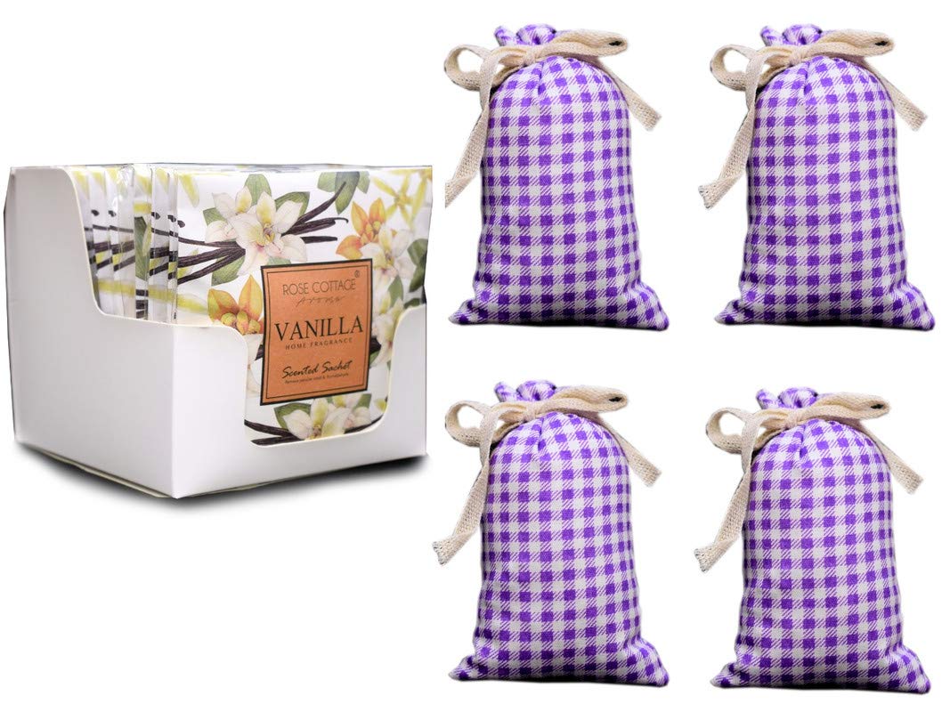 Scent Bags Vanilla (12pcs) & Scent Bag- Lavender (4pcs): Amazon.in ...