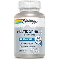 Amazon.com: SOLARAY Multidophilus 12 Strain Probiotic 20 Billion CFU ...