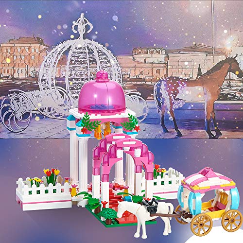 BRICK STORY Girls Princess Building Set 367 Pieces Pink Princess Palace ...