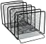 Amazon.com : Metal Desktop File Organizer, 6 Vertical Compartment Metal ...