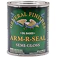 Amazon.com: General Finishes Arm-R-Seal Oil Based Topcoat, 1 Pint, Semi ...